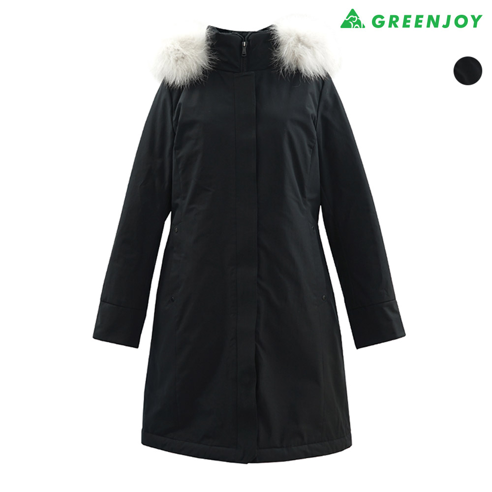 [Greenjoy] Women's Solid Goose-Quilting Half-Jumper_GW21WJ01W ...